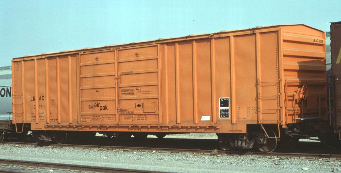 LOAM, LNAC Orange Evans 5450 Boxcar Decals HO Scale – 3D Central