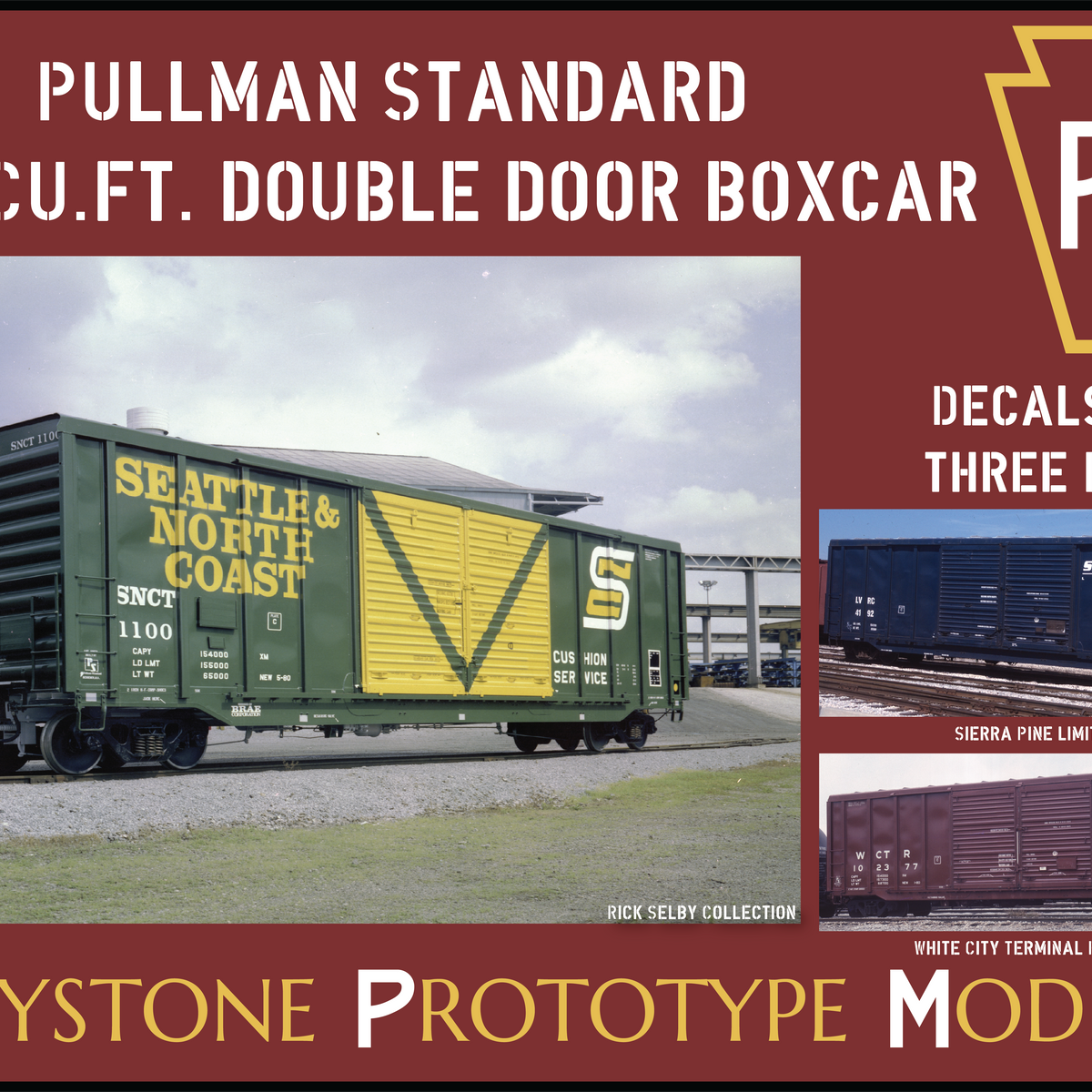 32107 Pullman Standard 5344 cu.ft. Double Door Boxcar WCTR – 3D Central
