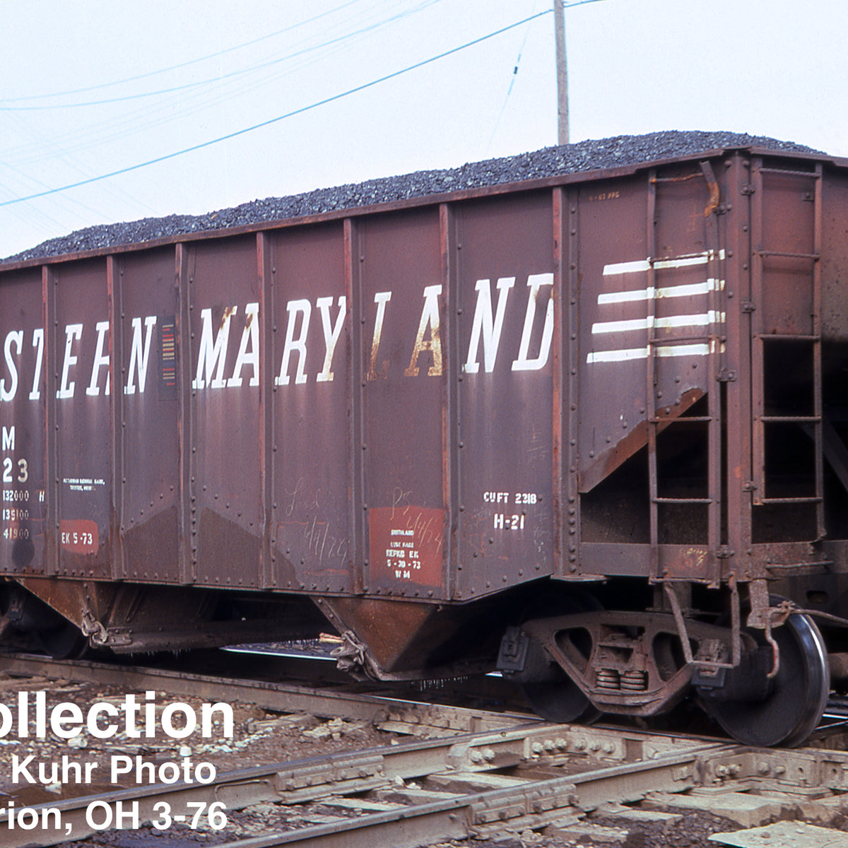 1201-6 Western Maryland 66 Ton Fishbelly Hopper Car - 6 Pack – 3D Central